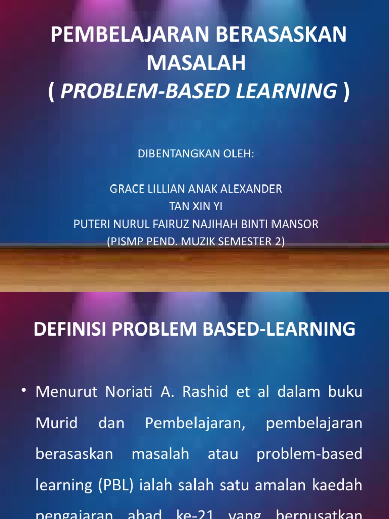 Pembelajaran Berasaskan Masalah | PDF