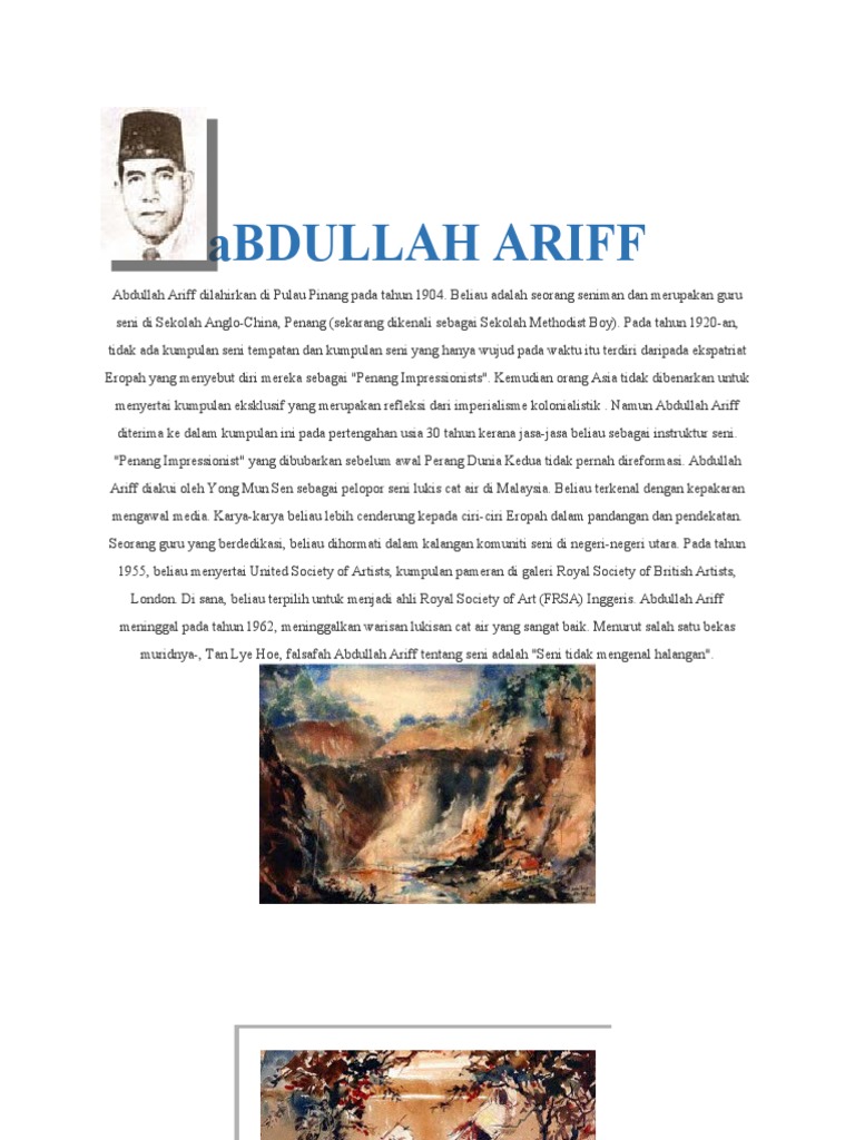 Abdullah Ariff | PDF