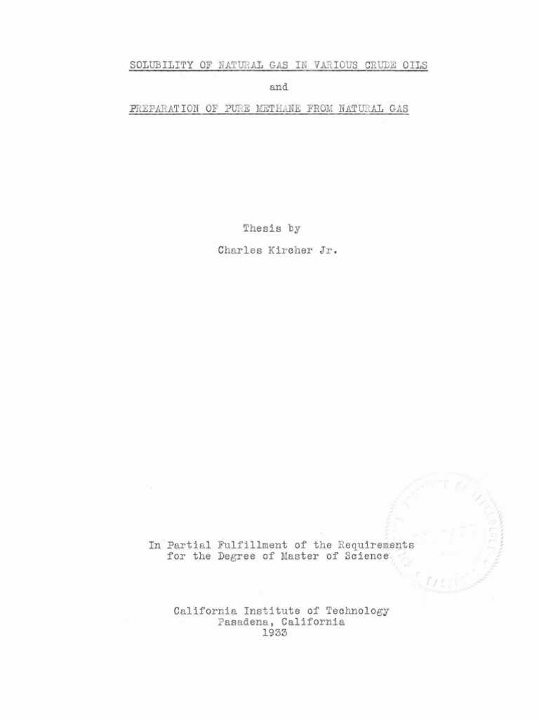 Solubility of Natural Gas in Different Crude Oil | PDF | Pressure ...