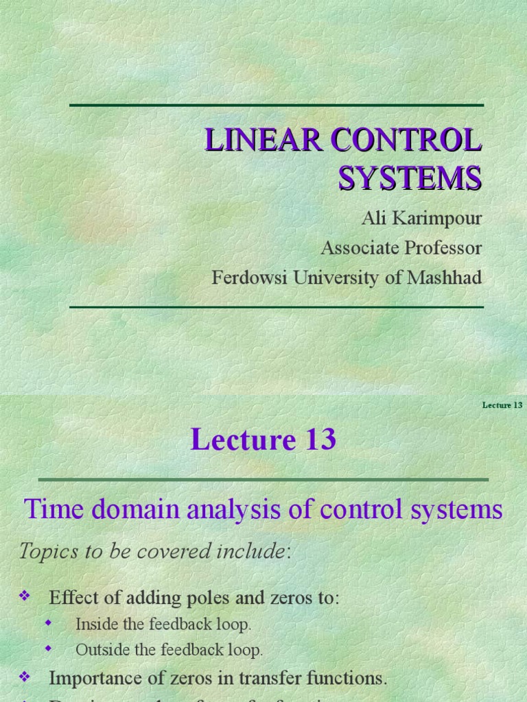 Lec13 Lcs | Download Free PDF | Mathematical Concepts | Systems Engineering