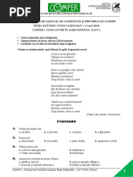 Teste Antrenament Comper Clasa 2 | PDF