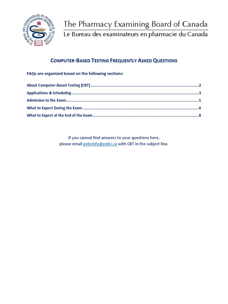 CBT Pebc | PDF | Test (Assessment) | Multiple Choice