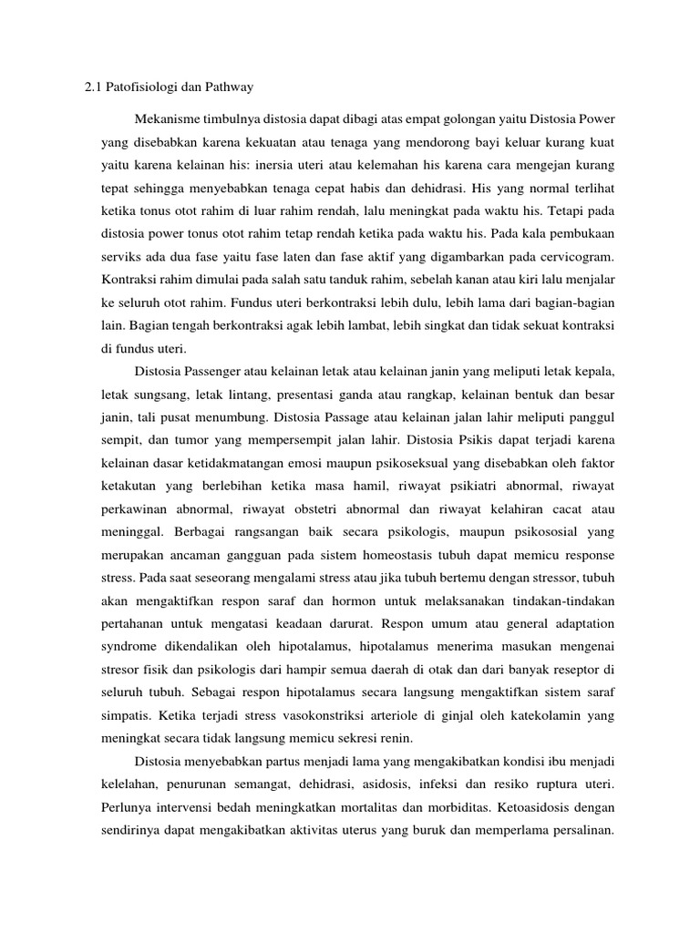 Pathway Distosia | PDF