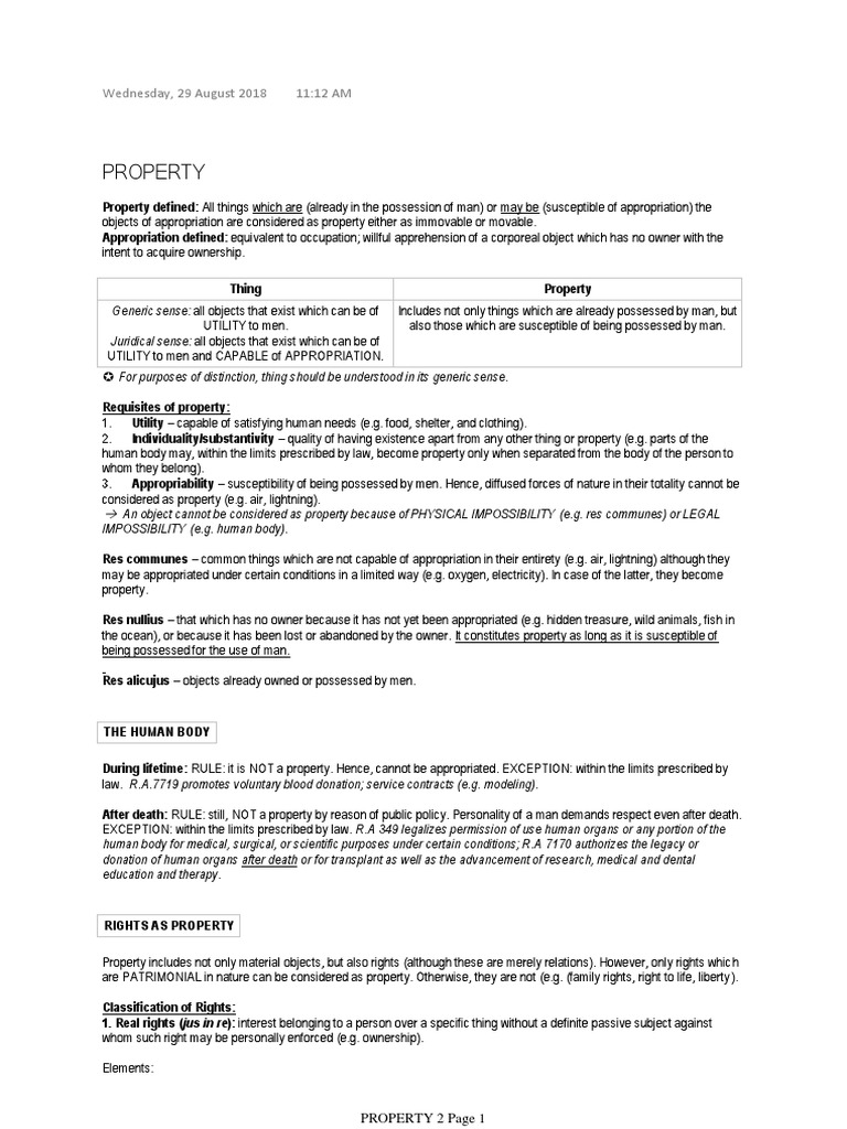 Property | PDF | Ownership | Property