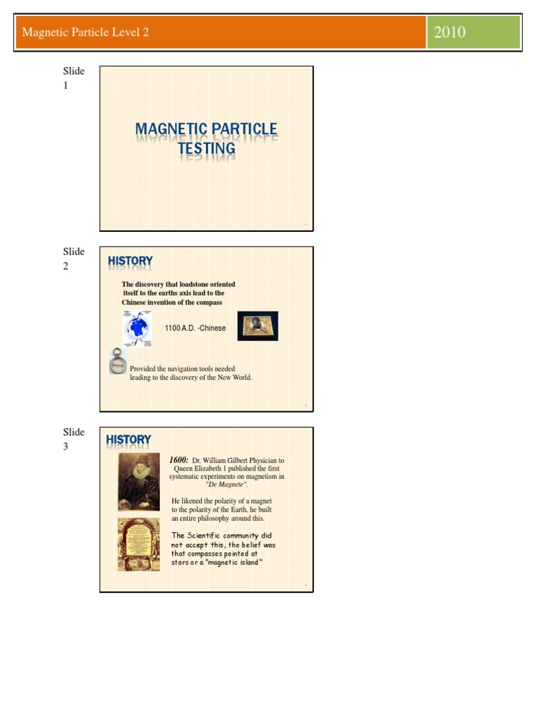 Magnetic Particle Testing | PDF | Magnetism | Electric Current
