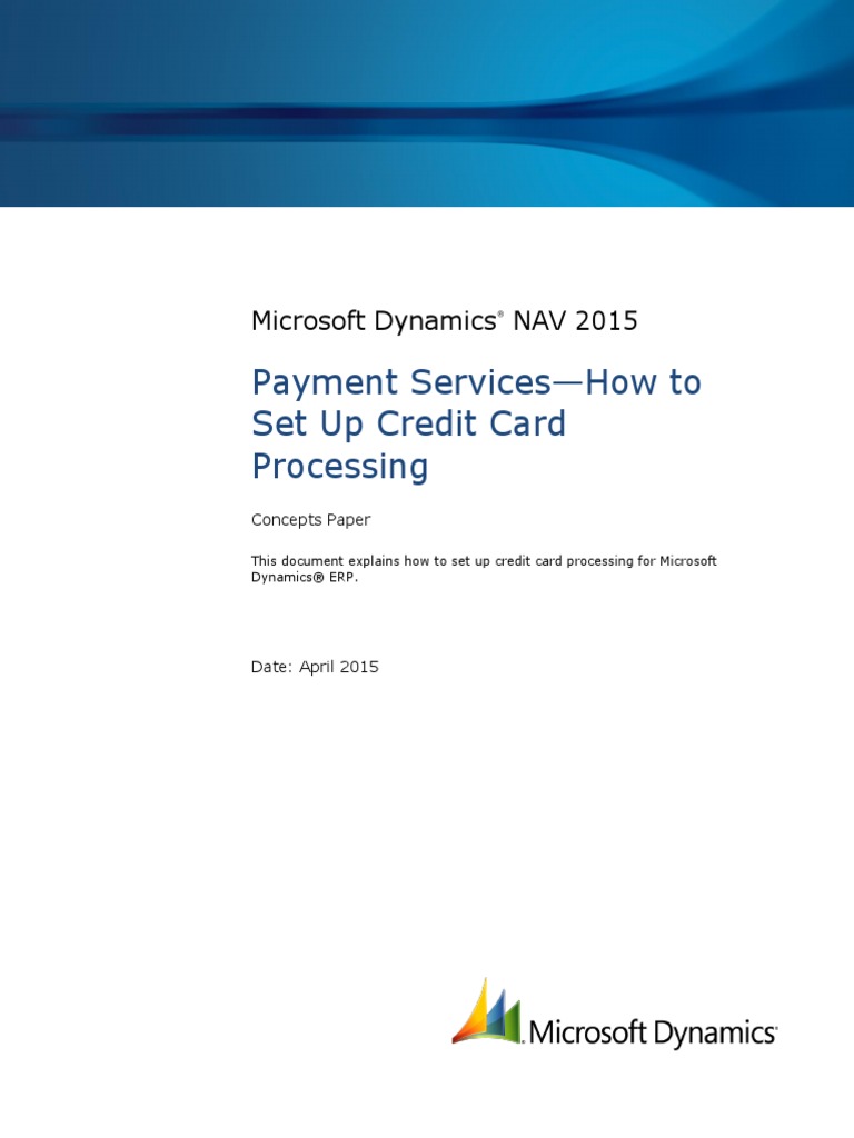 Payment Services-How To Set Up Credit Card Processing: Microsoft ...