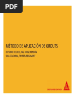 Instructivo-Aplicación de Grout | PDF | Albañilería | Ingeniería ...