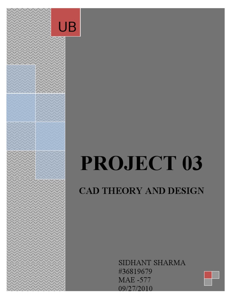 SidhantSharma CAD Project03 Report | PDF | Graphical User Interfaces ...