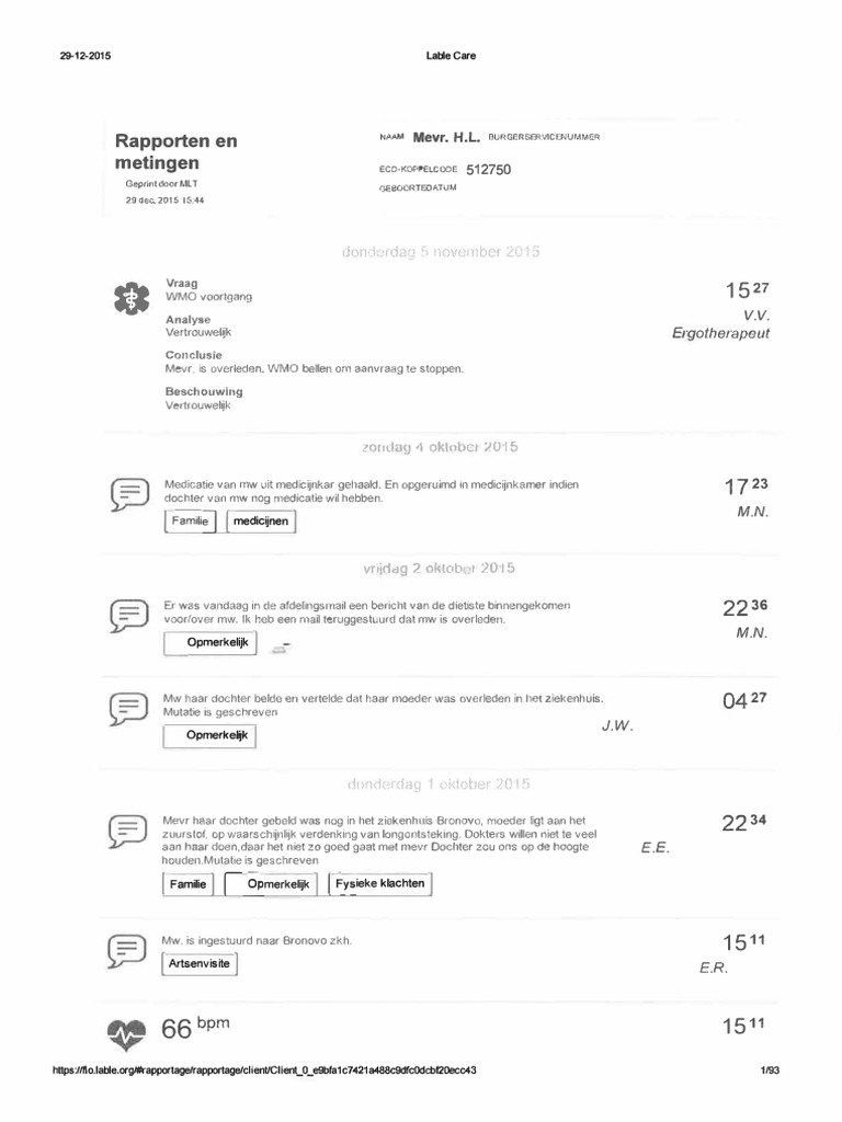 6d Florence 20160114 - Rapportage Van 2606 TM 0511 Hartfalen Arts en ...
