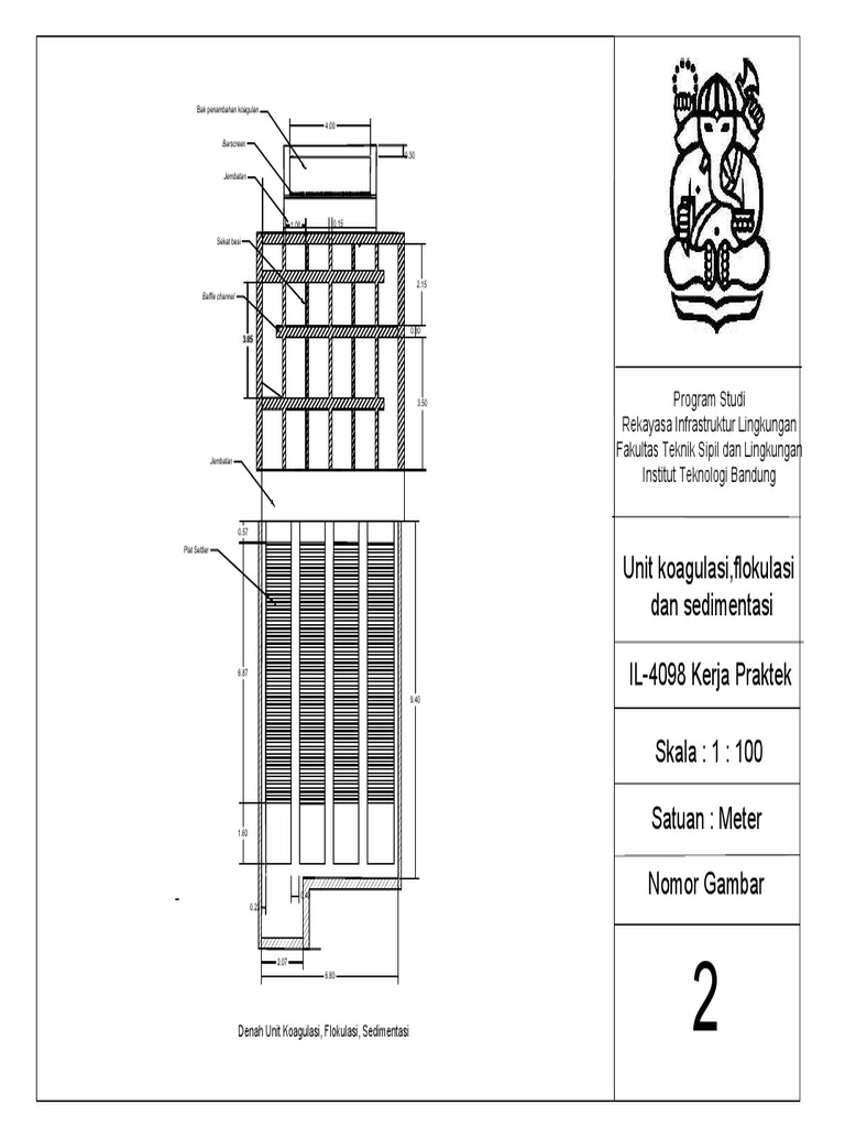 Desain Unit Koagulasi dan Flokulasi | PDF