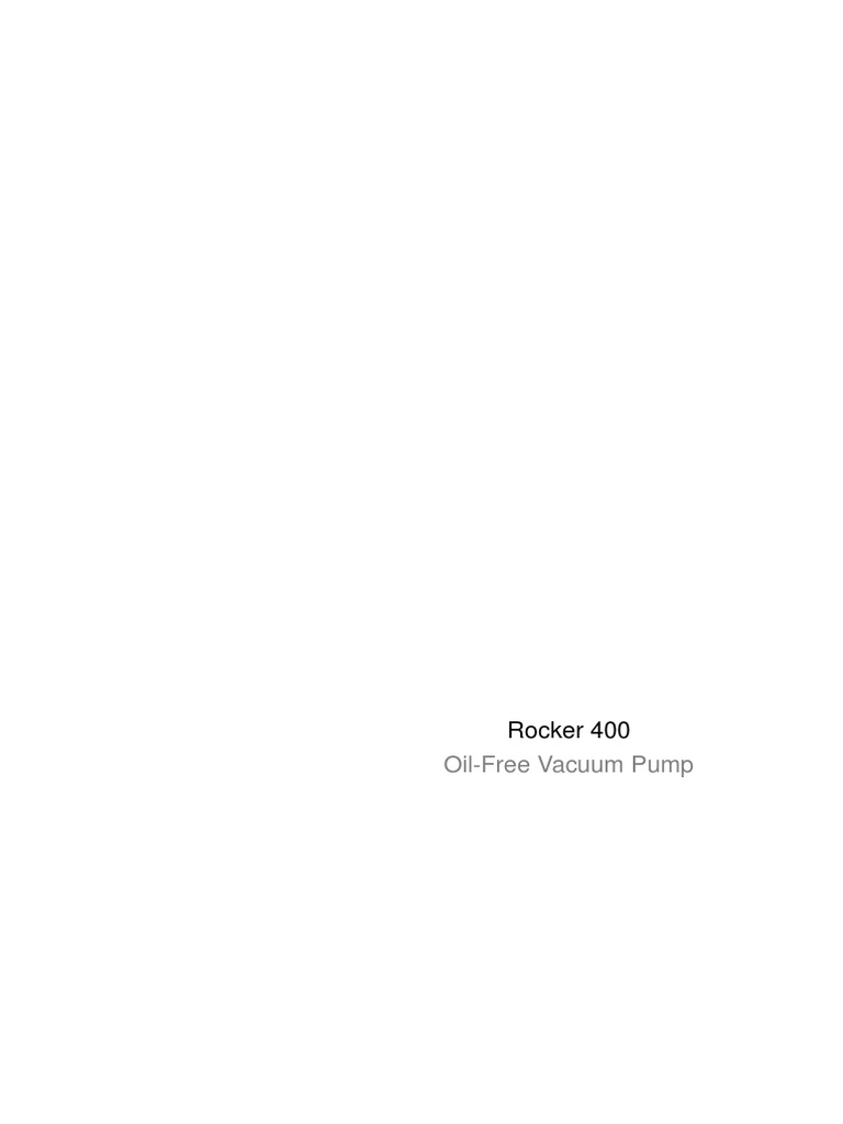 Rocker 400 Introduction Manual en - V2016.03 en | PDF | Distributor | Pump