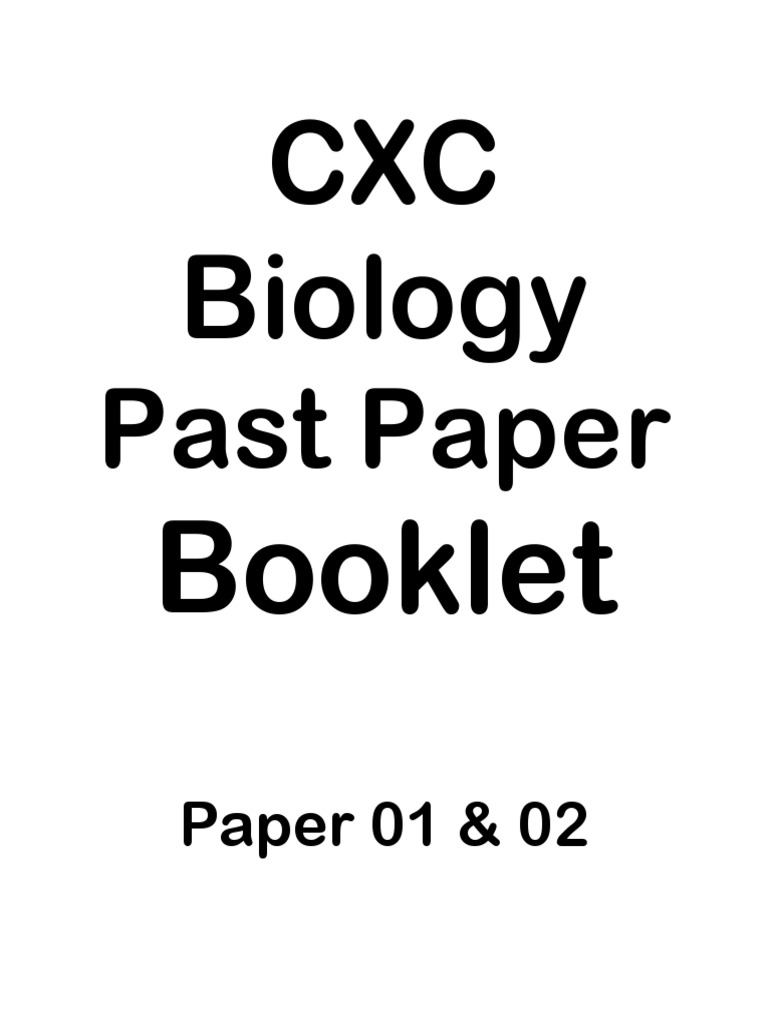 CXC Biology Cover | PDF