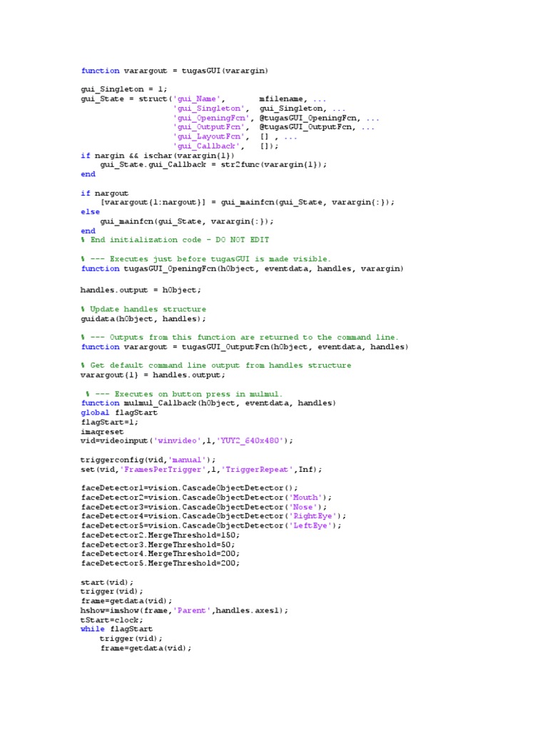 Face Detection Comvis Pdf System Software Computer Programming