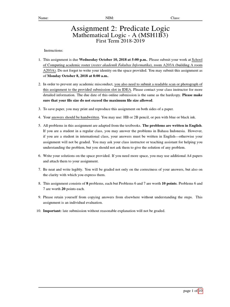 Logika Matematika | Download Free PDF | Formalism (Deductive) | Mathematical Logic