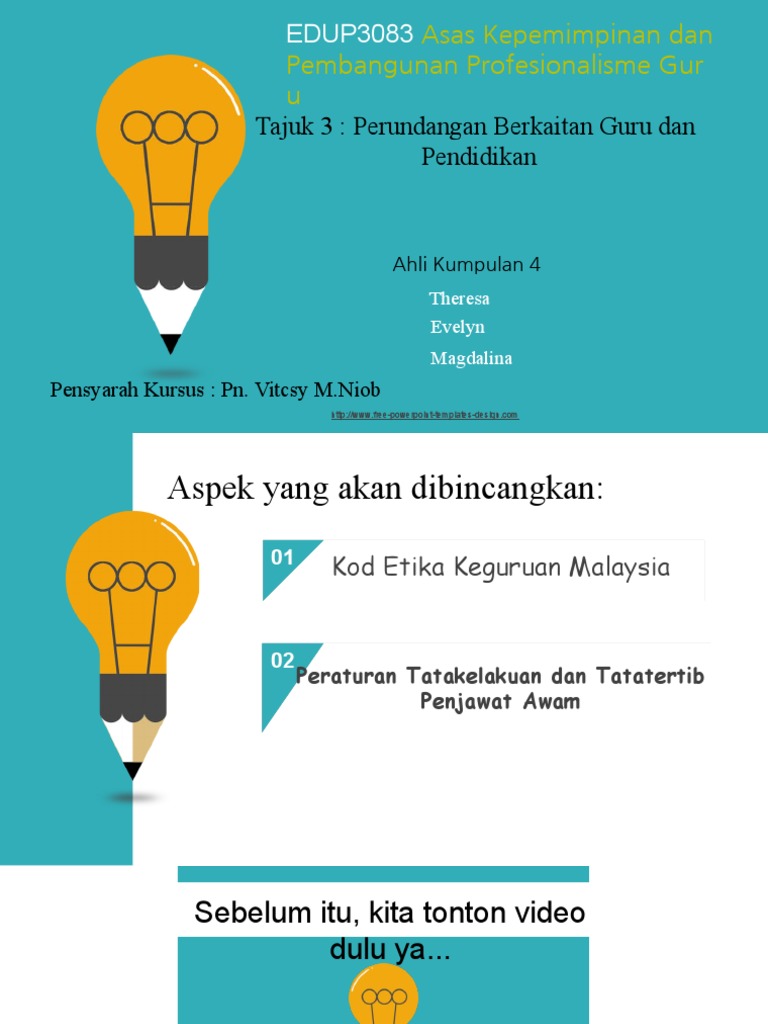 Kod Etika & Tatakelakuan Guru | PDF