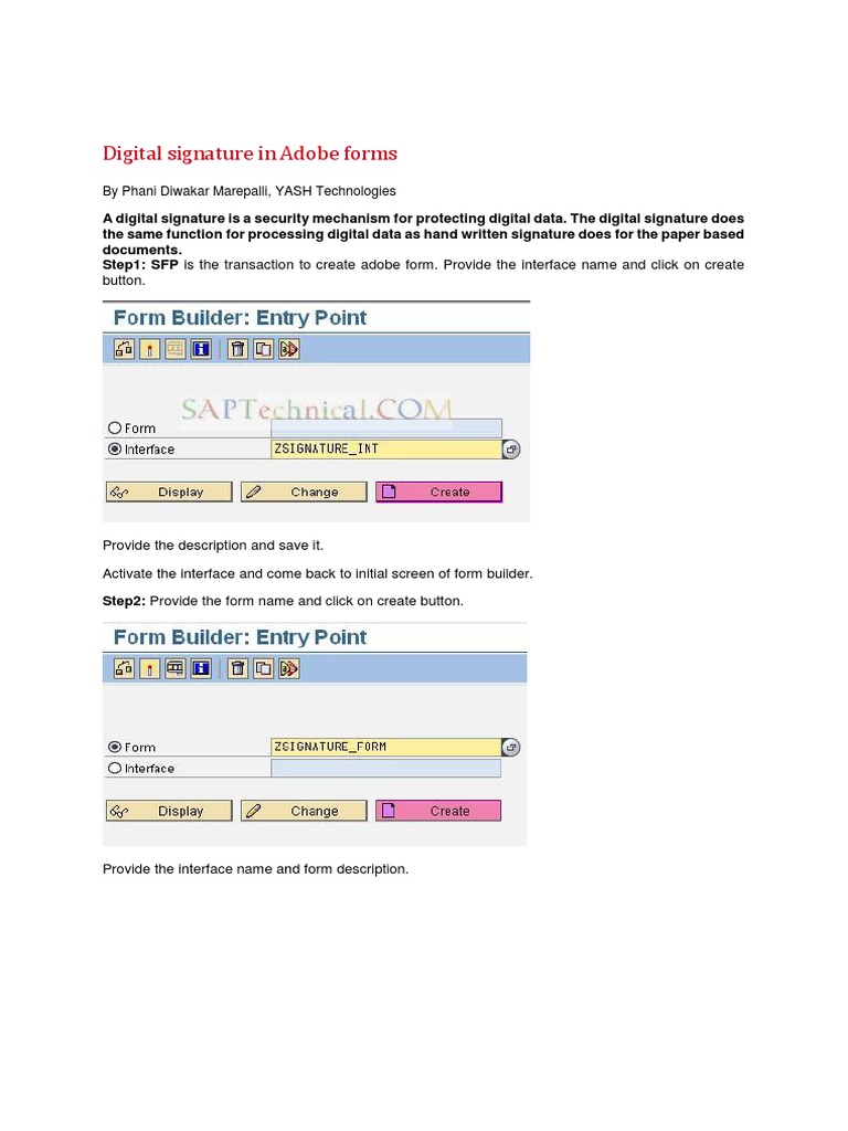 Adobe Sap Forms | PDF | Page Layout | Interface (Computing)