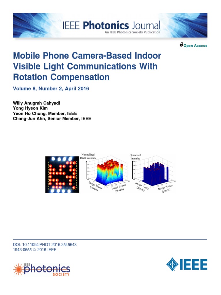 Mobile Phone Camera-Based Indoor Visible Light Communications With ...
