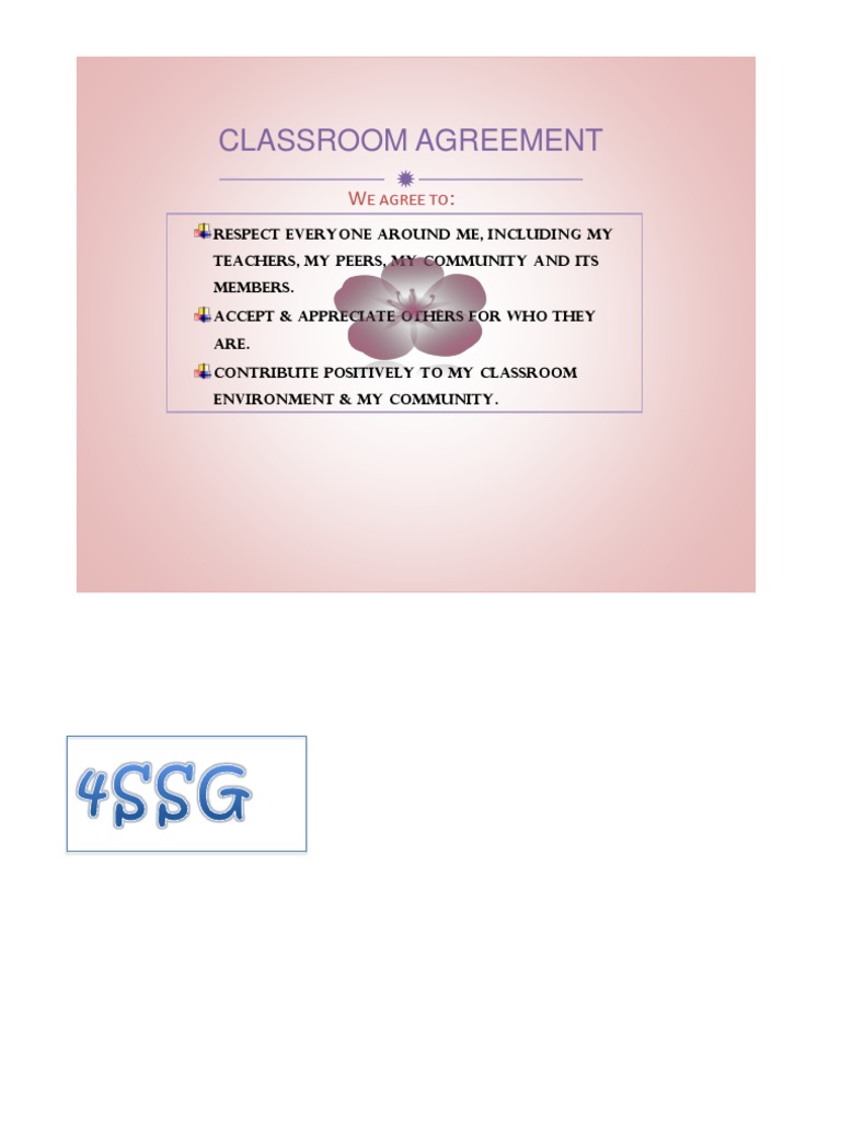 Classroom Agreement | PDF