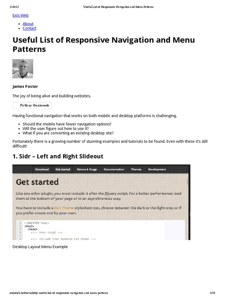 Useful List of Responsive Navigation and Menu Patterns - UI Patterns ...