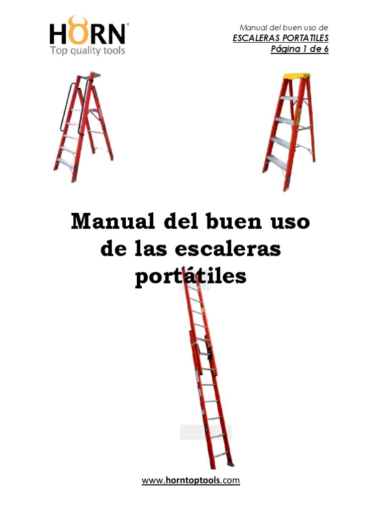 Guía completa para un uso seguro de escaleras portátiles | PDF ...