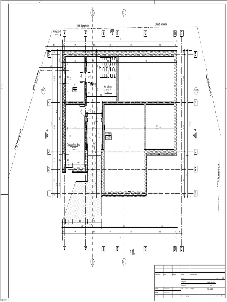 01 Plan Subsol | PDF
