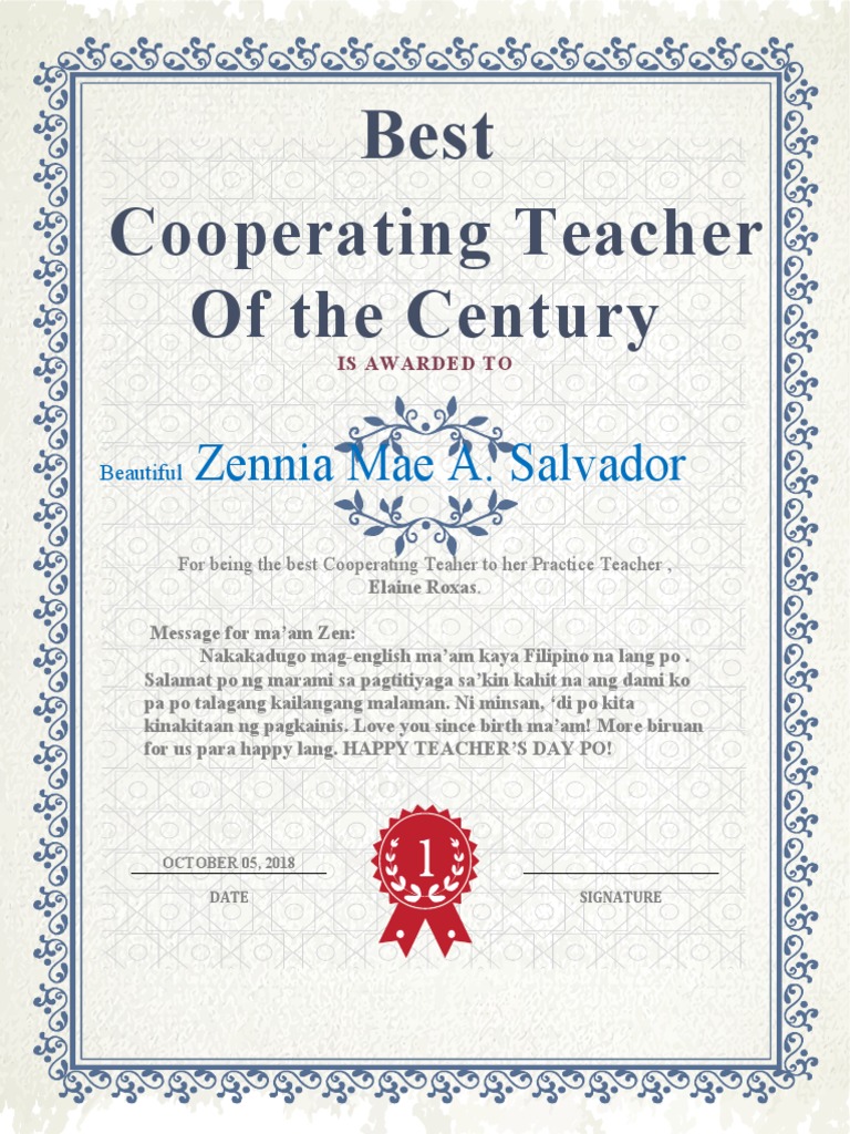 Merit Award Certificate | PDF