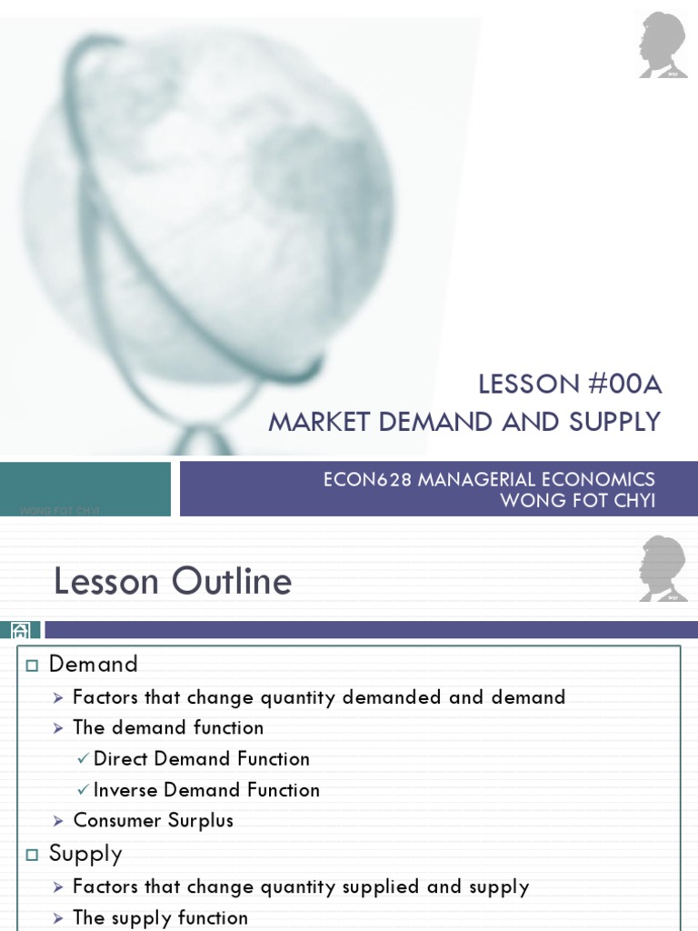 Lesson 00A Market Demand and Supply | Download Free PDF | Supply ...