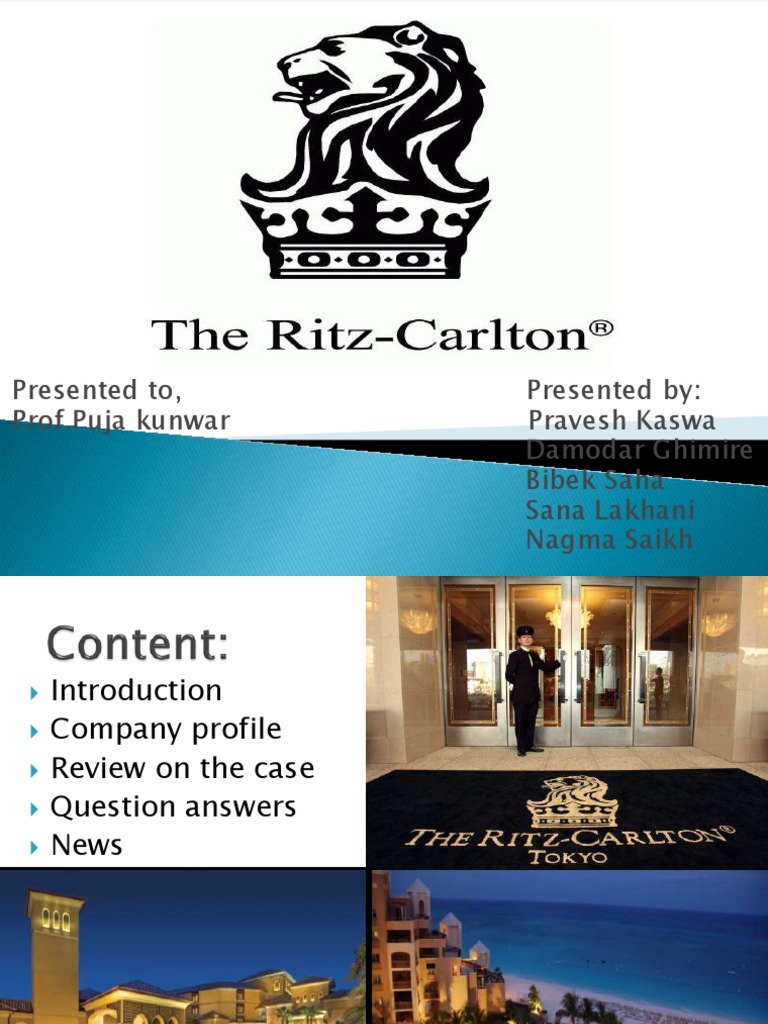 Evaluating Ritz-Carlton's Luxury Service | PDF | Hotel | Hotel And ...