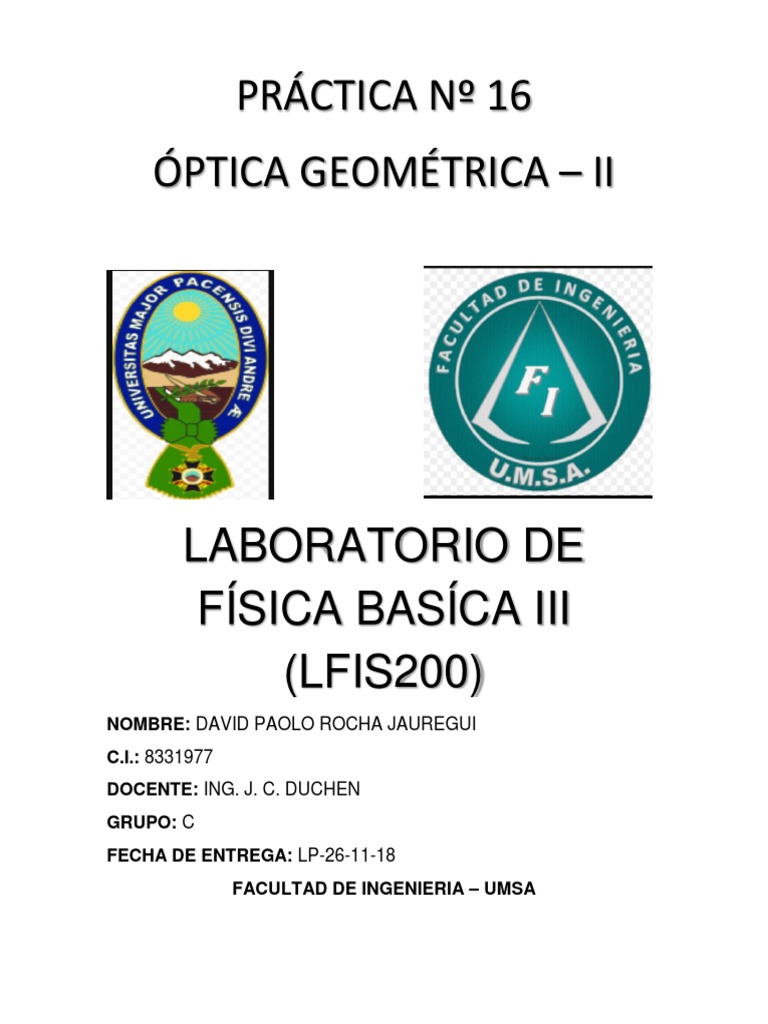 16 Optica Geometrica II | PDF | Óptica | Ojo humano