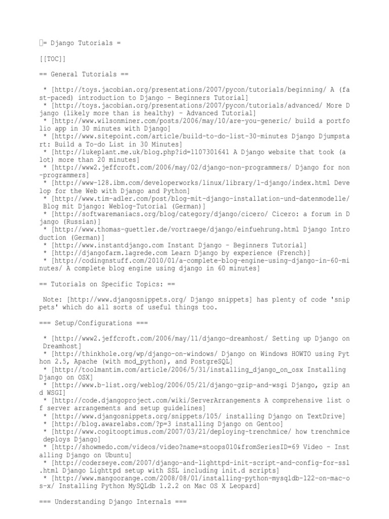 Tutorials Django | PDF | Ajax (Programming) | Information Technology Management