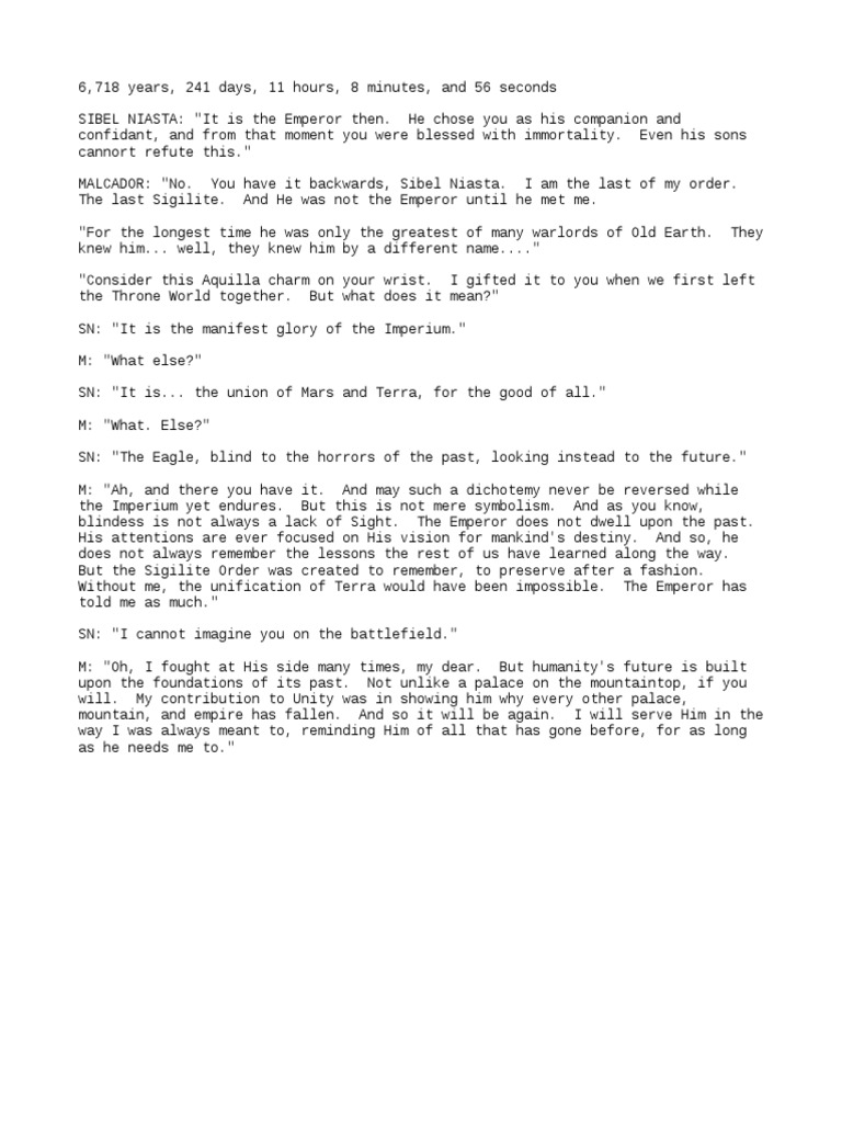 Malcador - First Lord of The Imperium | PDF