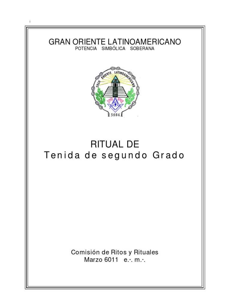 Tenida Ordinaria Compañero Mason | PDF | Masonería | Rituales