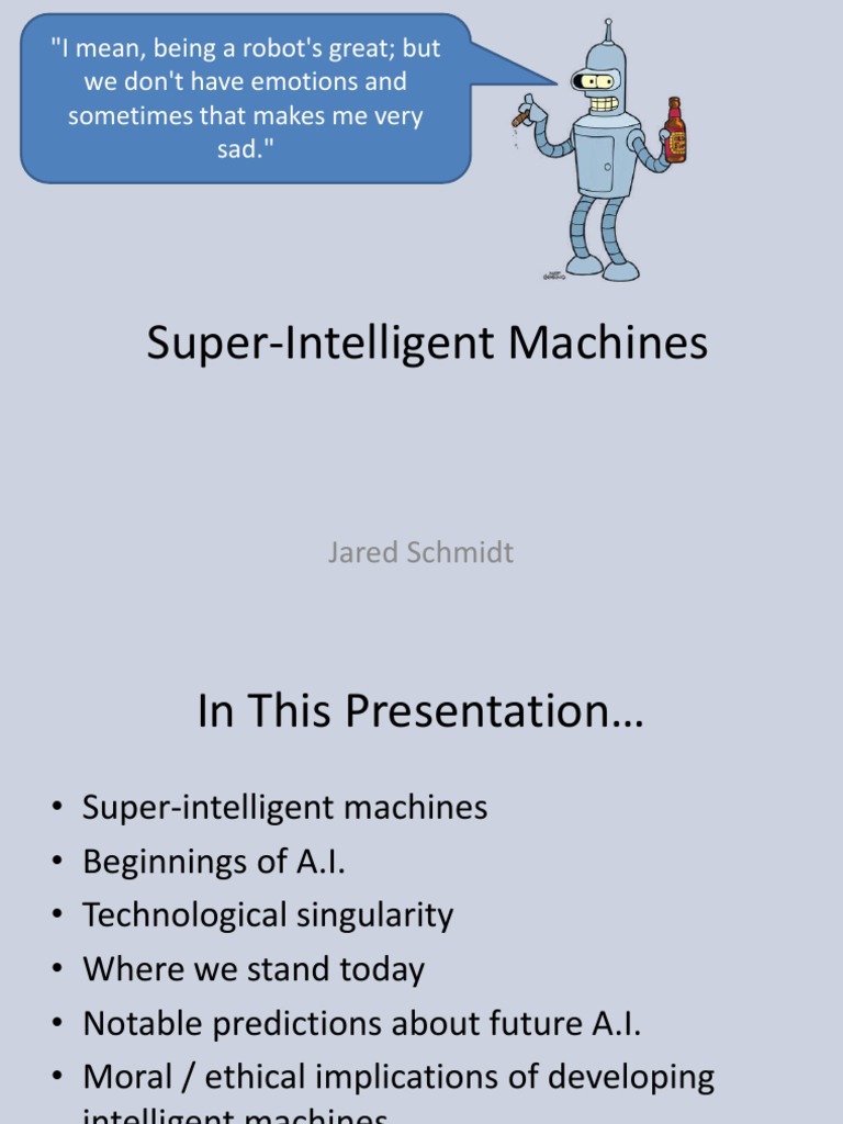 Super Intelligent Machines | PDF | Technological Singularity ...