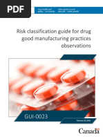 GMP Guide For Drug Products GUI 001 Canada | PDF