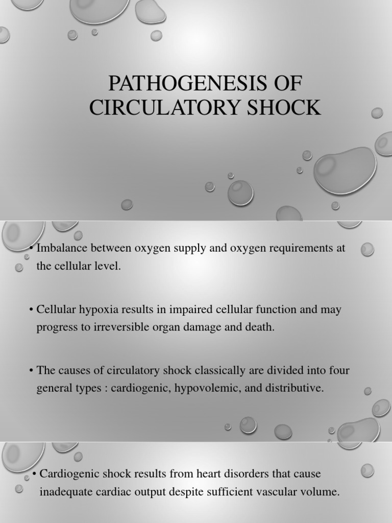 Pathogenesis of Circulatory Shock | PDF | Shock (Circulatory ...