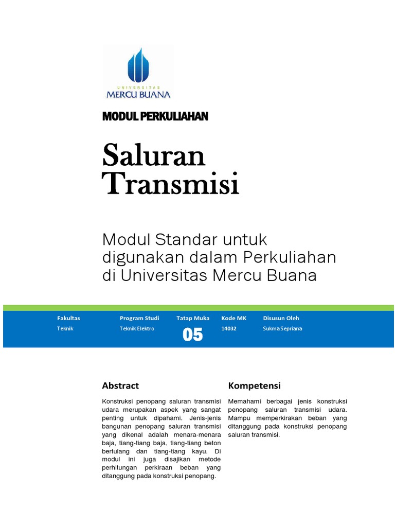 Modul Saluran Transmisi TM5 | PDF