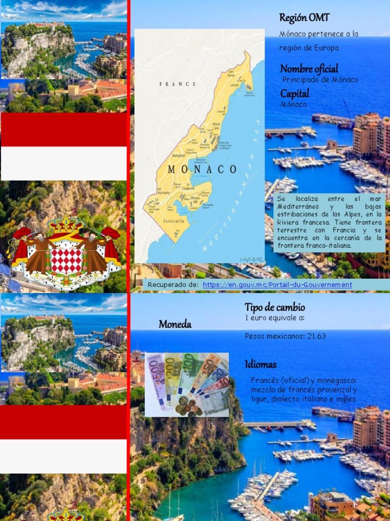 Mónaco: Capital, Idioma y Datos Clave | PDF | Mónaco | Turismo