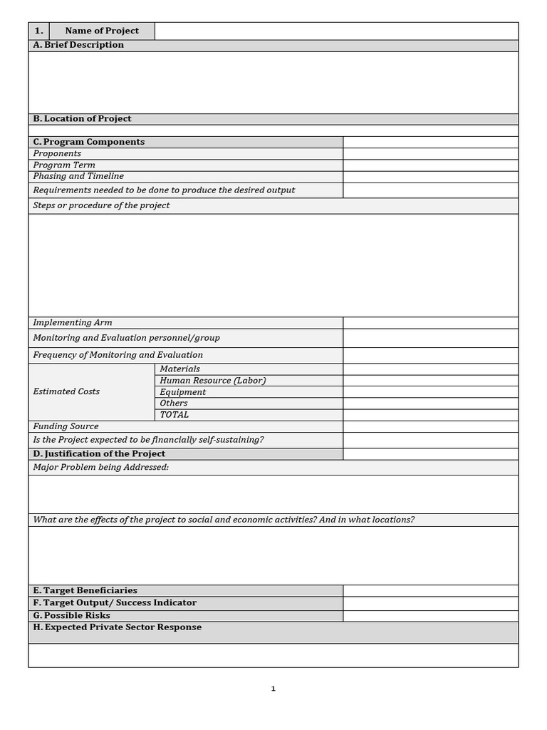 CDP - Project Brief - Format | PDF