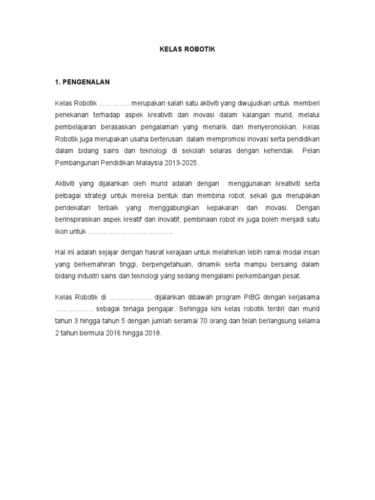 Kelab Robotik 1 | PDF | Seni