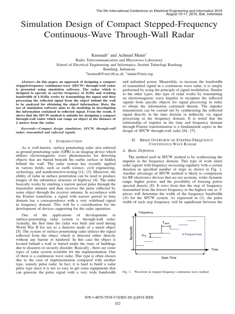 Simulation Design of Compact Stepped-Frequency Continuous-Wave Through ...