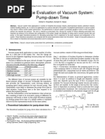 Vacuum Pump Calculation | PDF