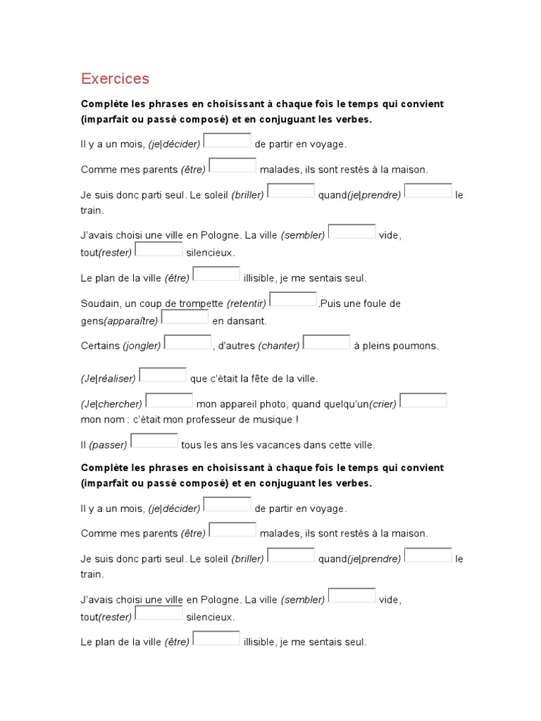 Exercices 4º - 5.1 | PDF | Pronom