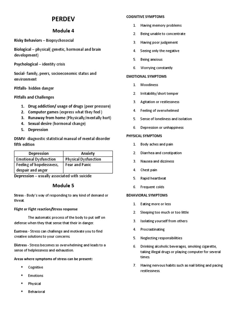 Reviewer - Perdev | Download Free PDF | Mental Disorder | Brain