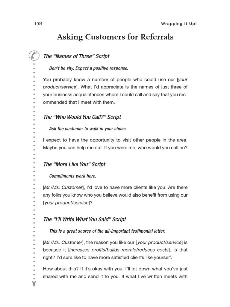 Effective Referral Generation Scripts: Proven Templates for Obtaining ...