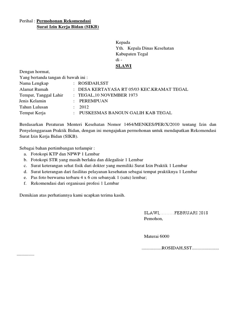 Blangko Izin SIKB & SIPB Dinas PM, Dinkes | PDF