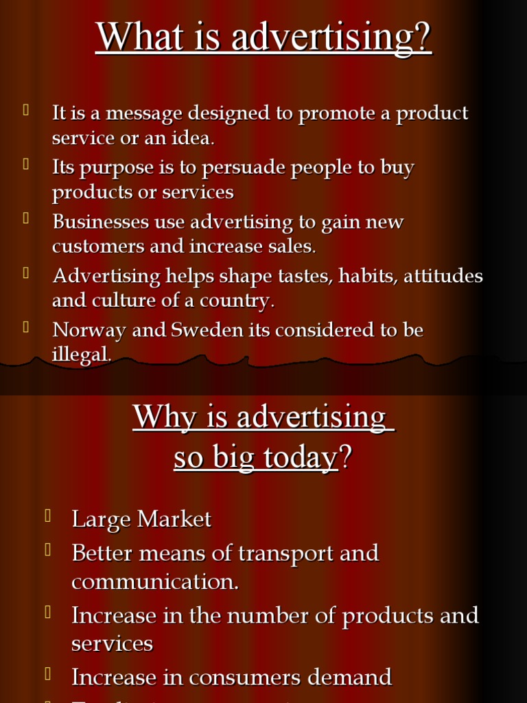Understanding Advertising's Impact | PDF
