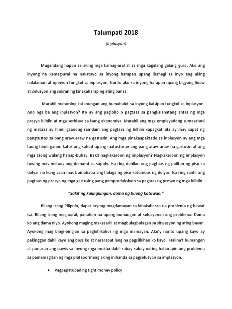 Talumpati | PDF