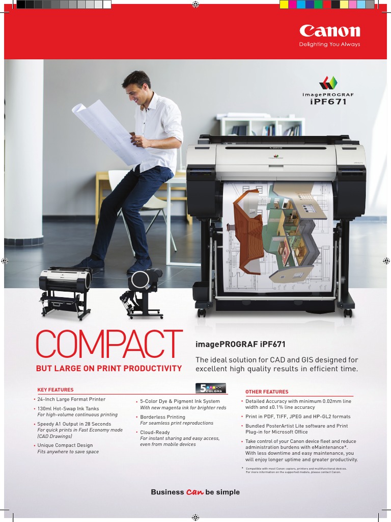 iPF671 PDF | PDF | Printer (Computing) | Ink