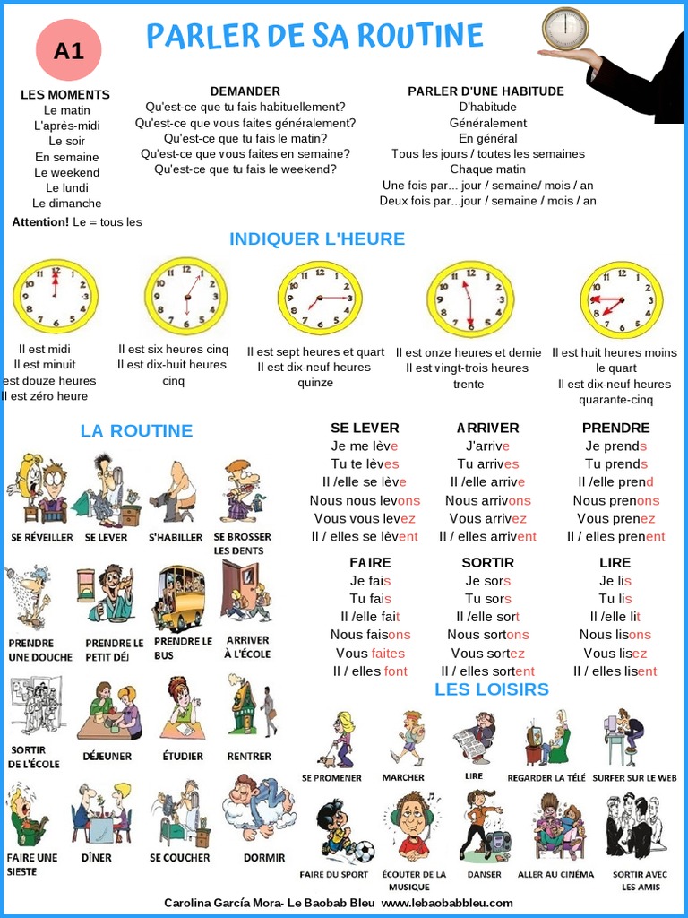 Parler de Sa Routine (A1) | PDF | La violence