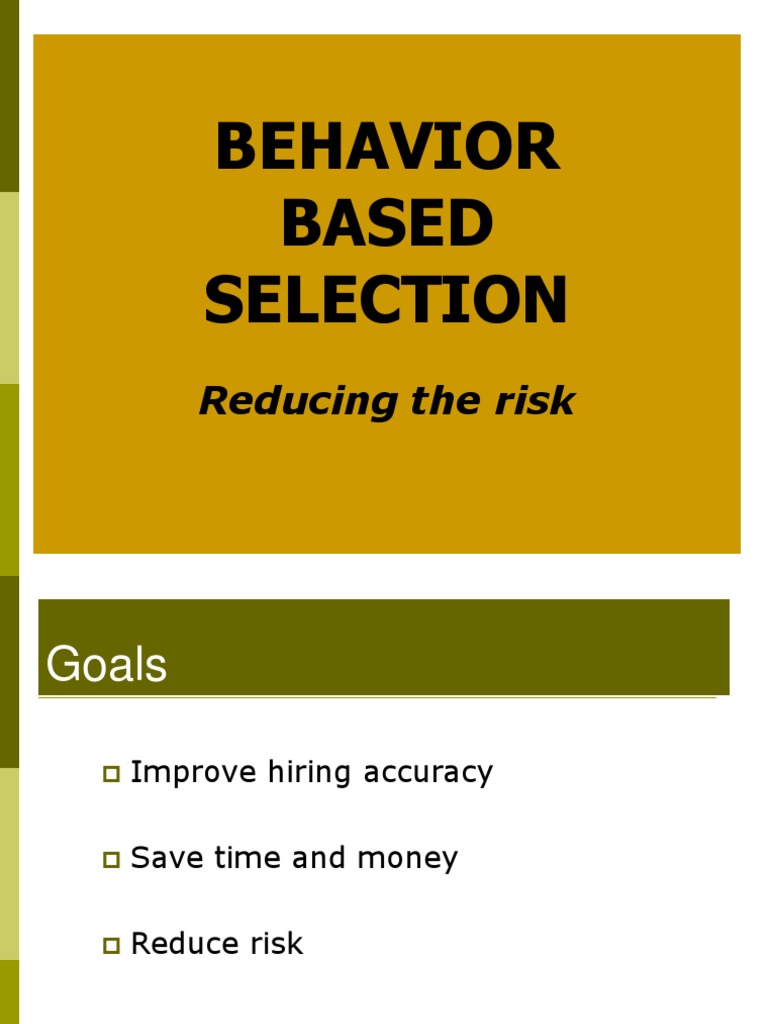 Behavior Based Interviewing | PDF | Competence (Human Resources ...